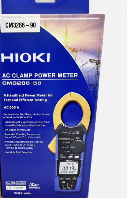 HIOKI CM3286-90 AC/DC Clamp Power Meter CM3286-50 with Wireless Adapter ...