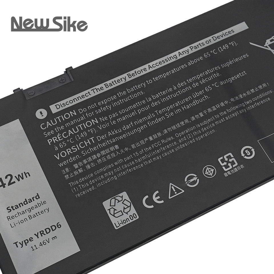 42Wh 11.46V YRDD6 High Quality High Capacity Replacement Laptop Battery ...