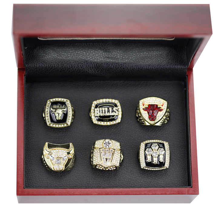 Customized Nb a Basketball Chicago Championship Ring Set Display Gift ...