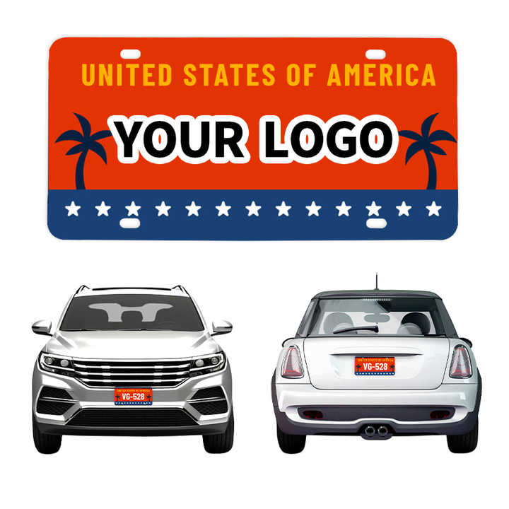 Factory Made Aluminum DIY Car Number License Designs Plate Sublimation ...