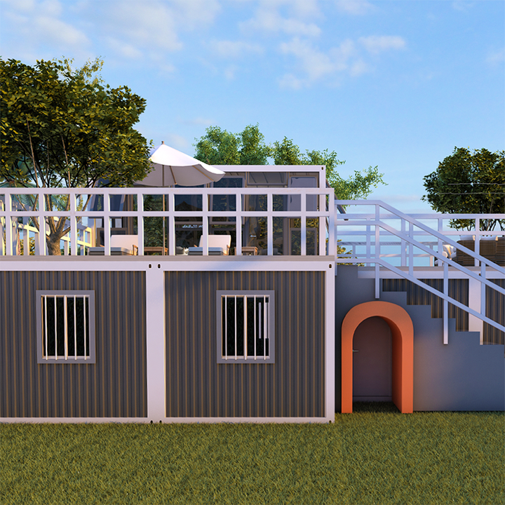2 Stories Expandable Shipping Container Frame House