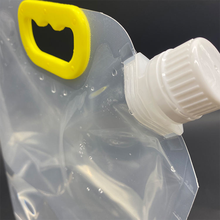 5L Transparent Aluminum Foil Plastic Spout Pouch Handle Food Grade ...