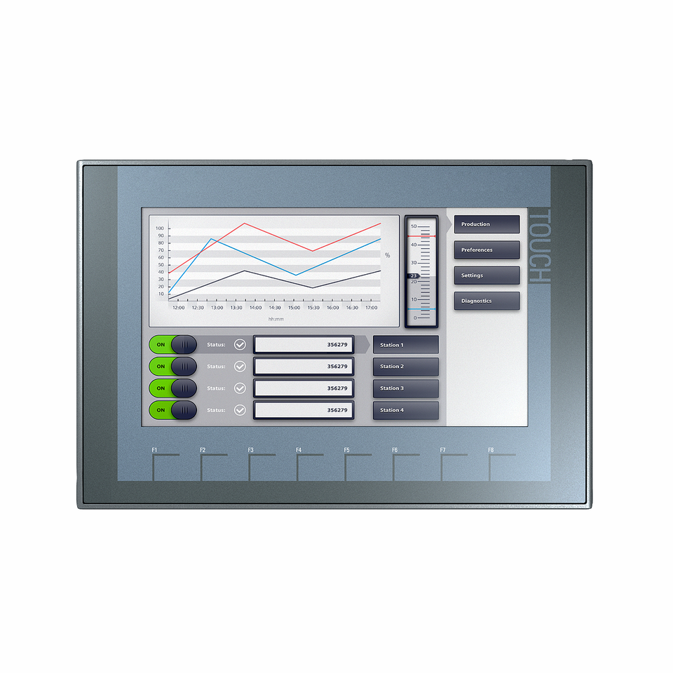 Siemens PLC Controller Module Hmi Touch Screen 6AV2124-0MC24-1AX0 ...