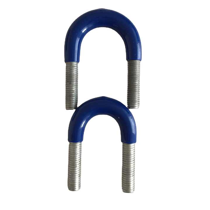 2" U-Bolt Pipe Clamp with PVC Coating - Standard Fixing