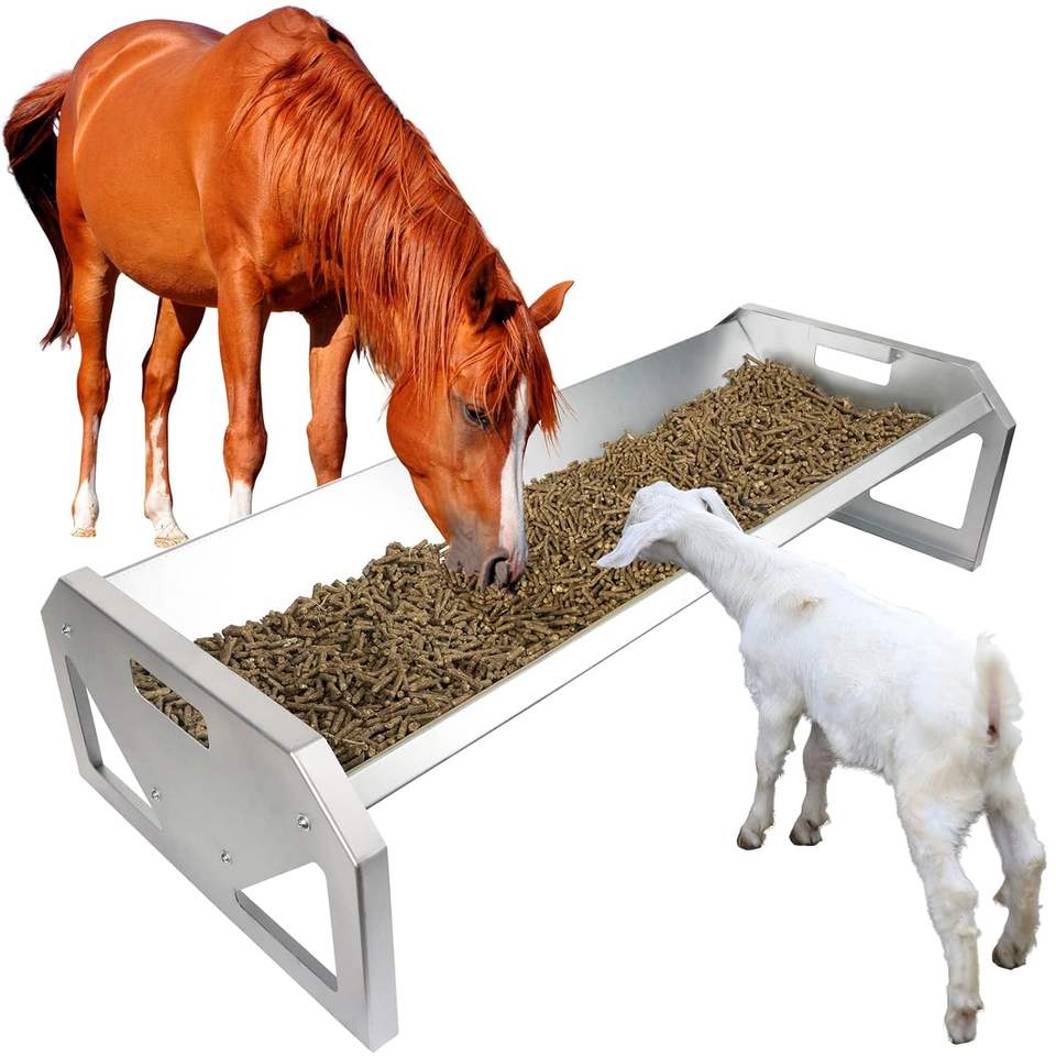 Heavy Duty Iron Goat Hay Feeder 21-Gallon Multiple Sided Rack ...