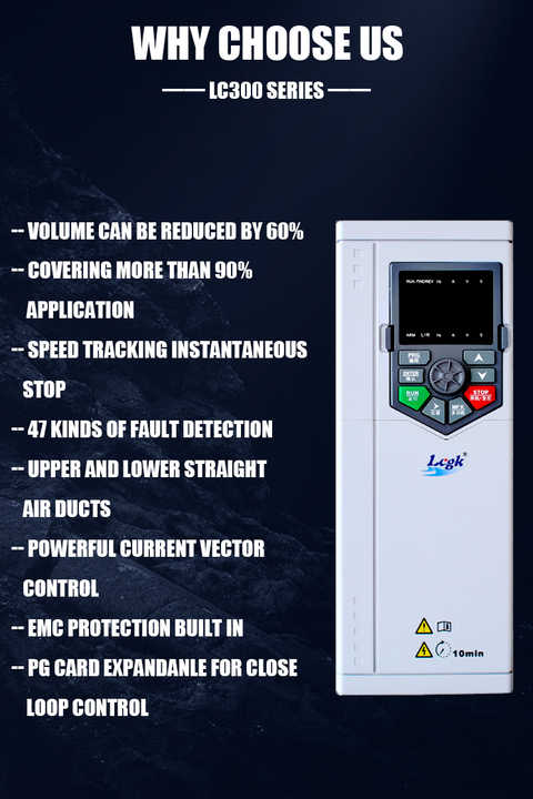 LC330 Series High Speed LCD VFD 18.5kw to 400kw 380v 3 Phase AC Drive ...
