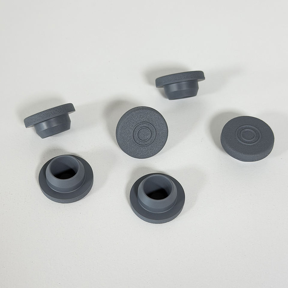 20mm Moulded Grey Butyl Injection Rubber Bottle Stopper for Vials Leak ...