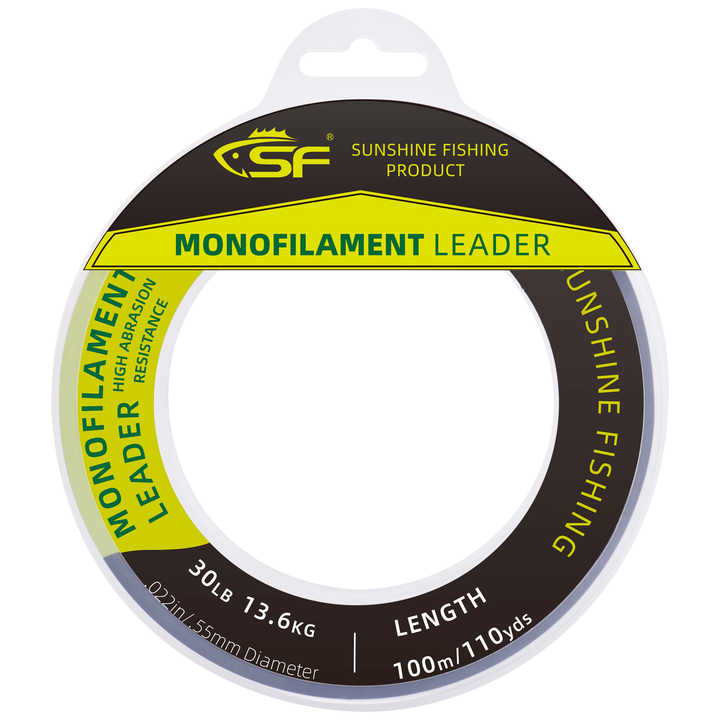 Customized 30 40 50 60 80 LB Monofilament Leader Fishing Line Strong ...