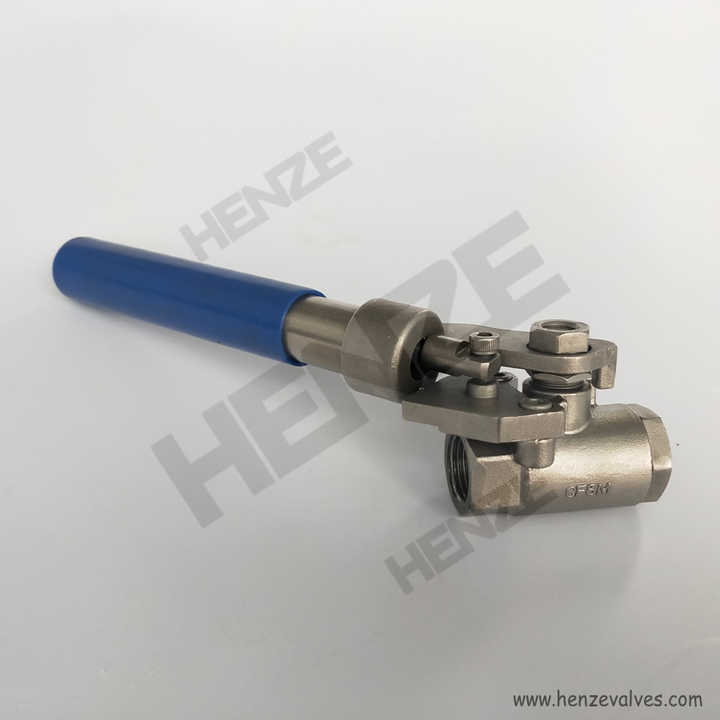 Deadman Ball Valve with Spring Return Handle for Self Close