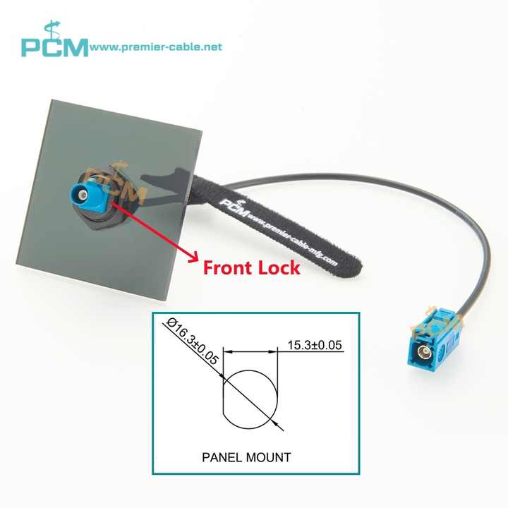 Panel Mount Fakra Male to Female RF Coaxial Extension Cable RG174 for ...