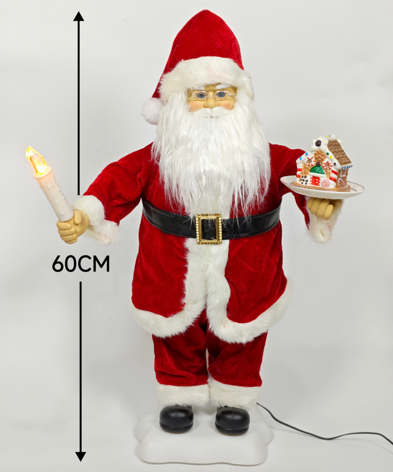 24inches 60cm Electric Animated Musical Santa Claus Christmas ...