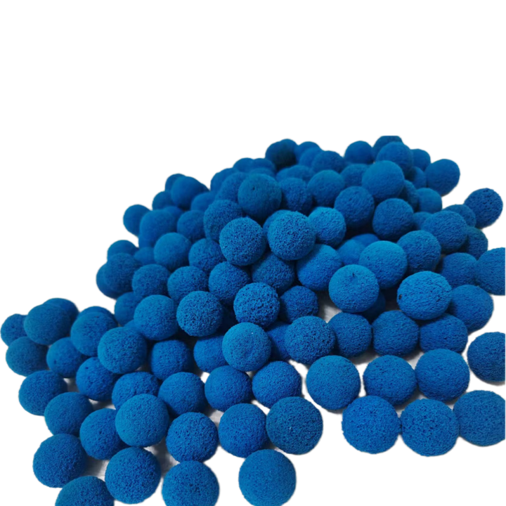 17mm Blue Natural Rubber Cleaning Ball for Pipe Cleaning OEM