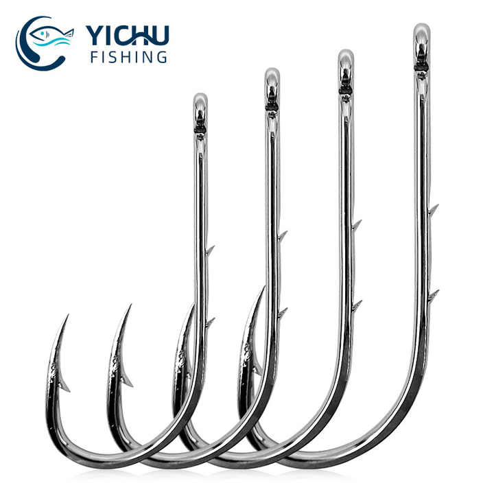 92247 Octopus Beak Baitholder Fishing Hooks High Carbon Steel Barbed Offset Octopus Circle Hooks ...