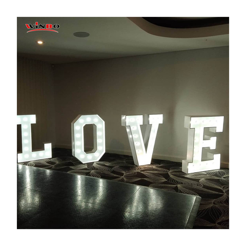 Manufacturer Customized Waterproof Giant Light Up Numbers Sign ...