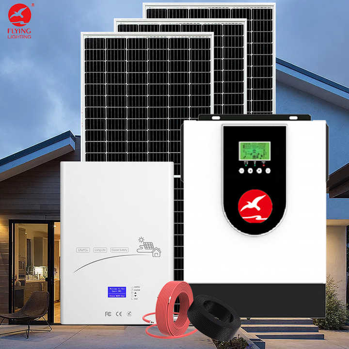 Factory Wholesale 10kw Solar Power System 3kw 5kw 10kw 20kw 30kw 50kw 100kw Hybrid Solar System ...