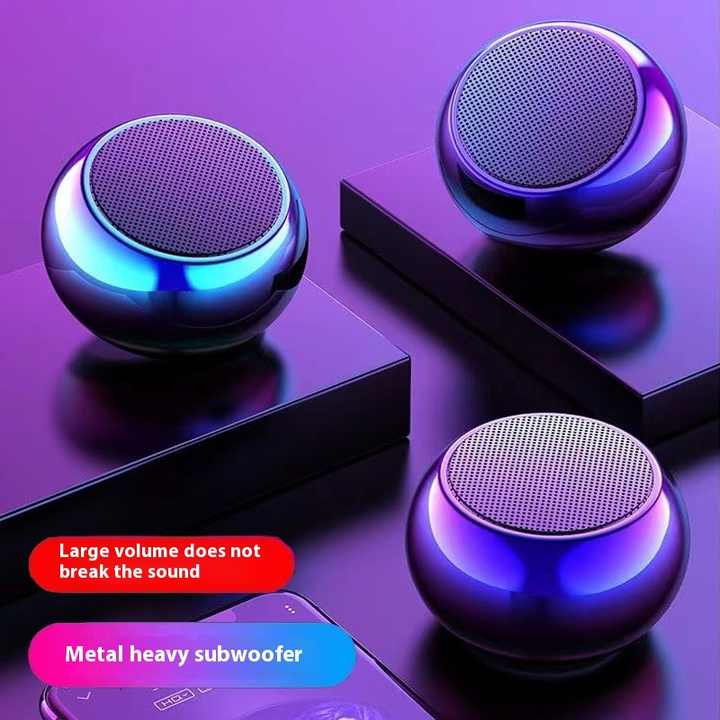 M3 Metal Speaker Outdoor Portable Mini Speaker Home Wireless Desktop ...