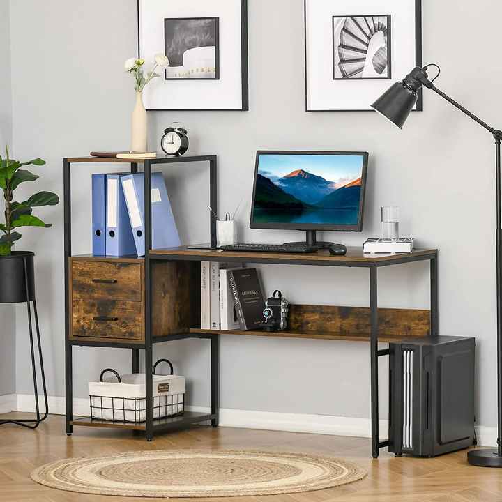 Modern Executive Office Desk Computer Study Writing Table Desk With ...