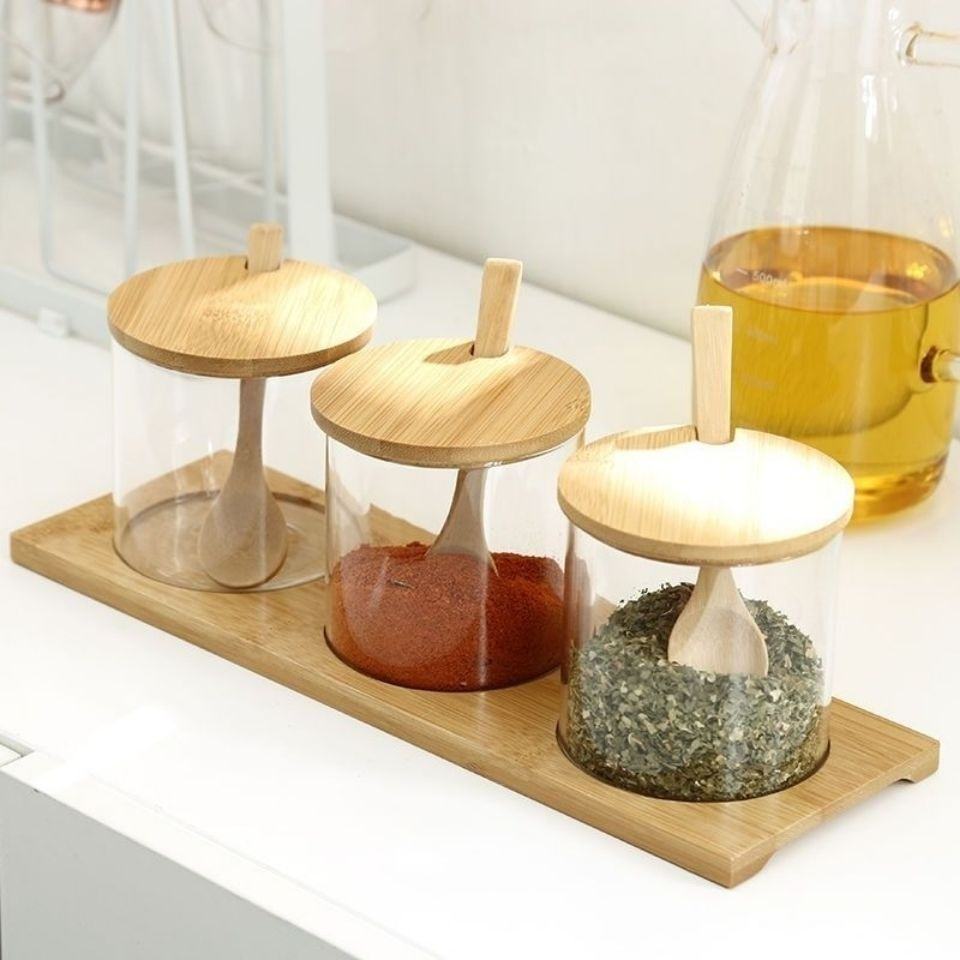 Spice Glass Jars - Clear, Transparent Storage Solutions