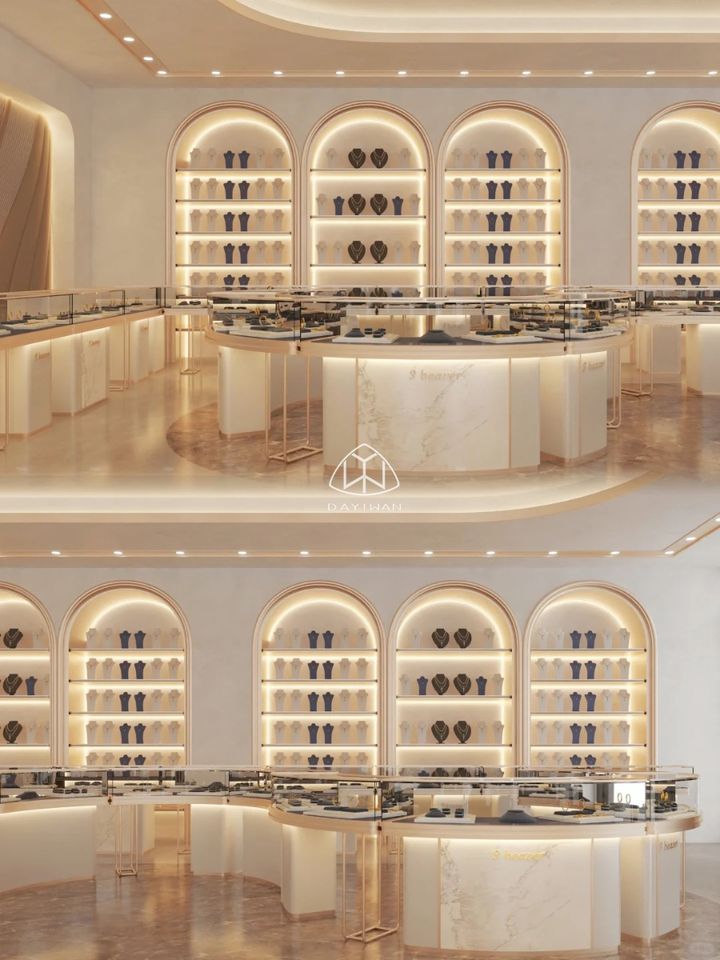 Fashion and Wooden Display Cabinet with Glass Doors Wood Jewelry ...