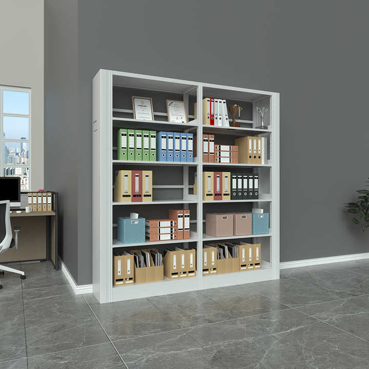 Bookshelf Metal Library Book Storage Display Cabinet Living Room Book ...
