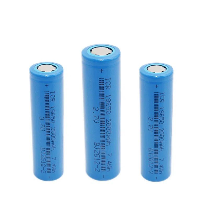 Original Grade a Real Capacity 18650 3.7V 2000mAh LI Ion Battery 3C Discharge Rechargeable Cell ...