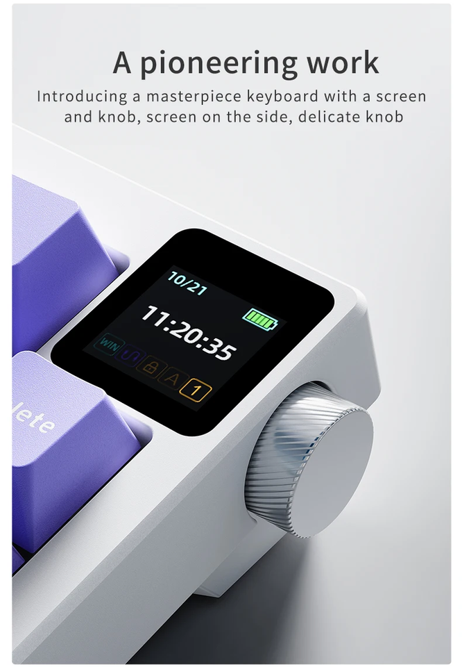 Ajazz AK650 RGB Wireless Keyboard Tri-mode BT 2.4G Gaming Mechanical ...