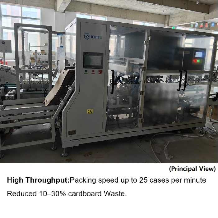 Wrap Around Case Packer with Hot Melt Glue | Automatic Case Packaging Machine for Sealing ...