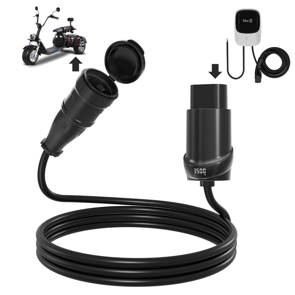 Type2 to Schuko Adapter Power Schuko to Cable Adattatore Waterproof ...