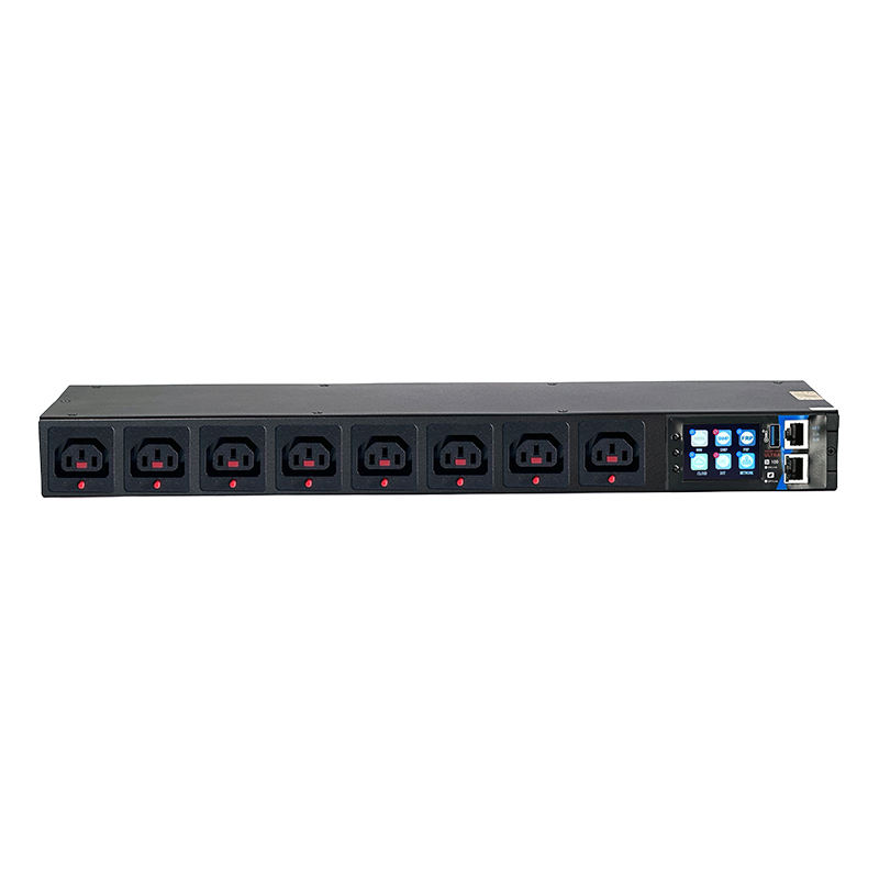 Customizable Smart PDU 220V 10A C13 Button Lock 8 Outlet LCD Display ...