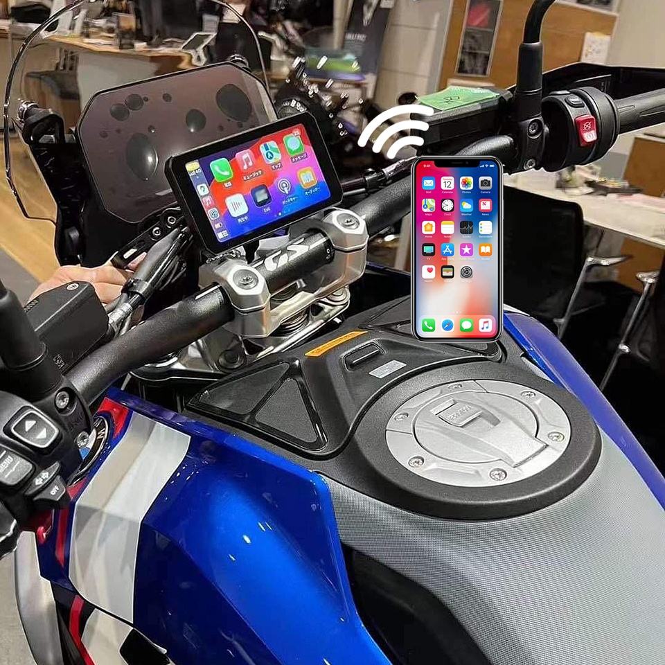BMW R1200GS R1250GS Motorcycle Apple CarPlay & Android Auto Screen ...