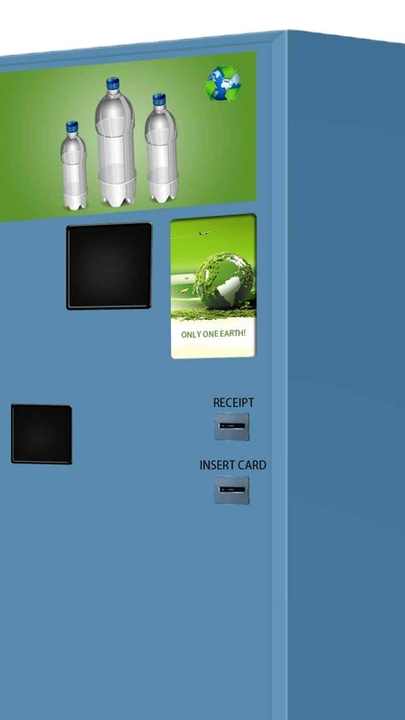 RVM Smart Reverse Vending Machine for Recycling Glass & Plastic