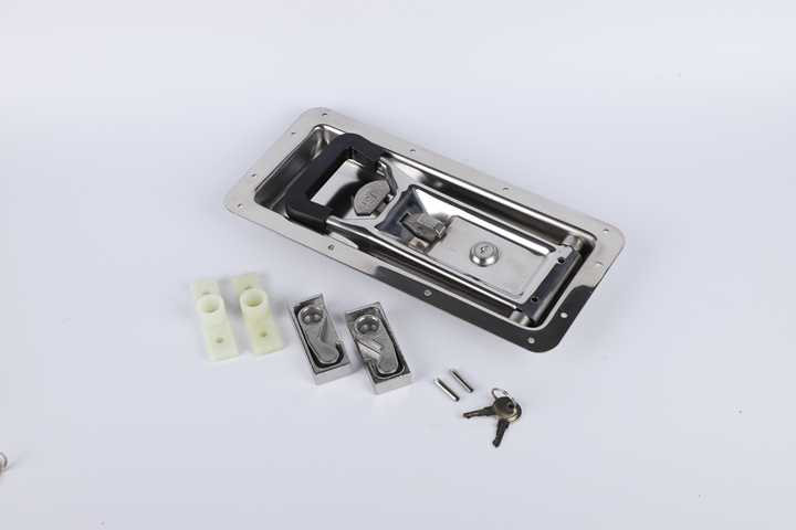Truck Body Recessed Rear Door Lock Galvanized Finish Packed in Carton ...