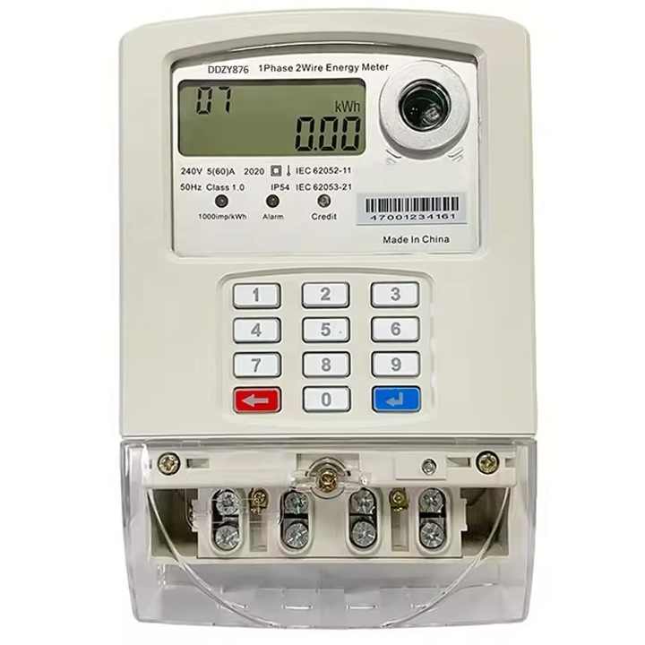 2025 Single-Phase 220V 230V Smart Energy Meter Split Type Prepay Keypad STS Prepaid Smart Energy ...