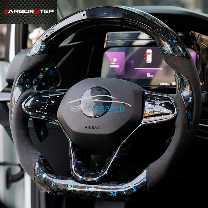 Volkswagen VW Golf 8 GTI Carbon Fiber LED Steering Wheel