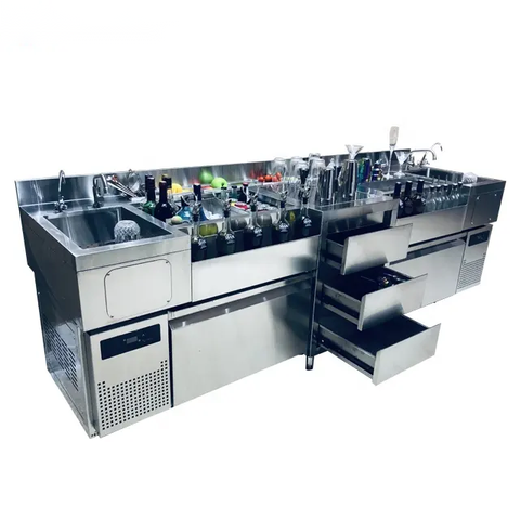 Kitlalong Stainless Steel Outdoor Movable and Foldable bar Counter ...