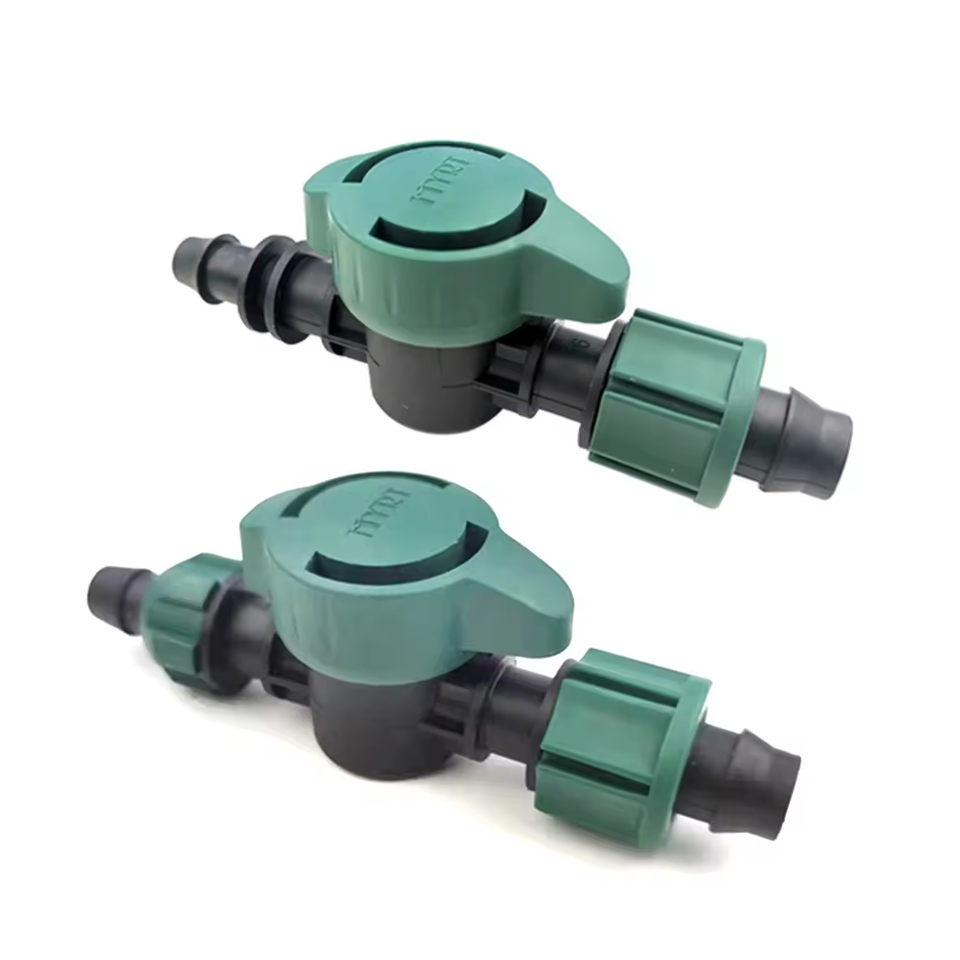 Mini Offtake Valve 16mm Plastic Drip Tape Fittings for Farm Garden Drip ...