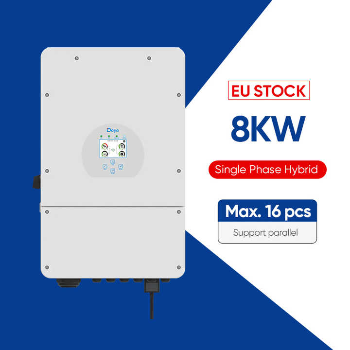 Deye Solar Inverter SUN-8K-SG01LP1-EU EU Version Single Phase Low Voltage 8000w Hybrid Energy ...