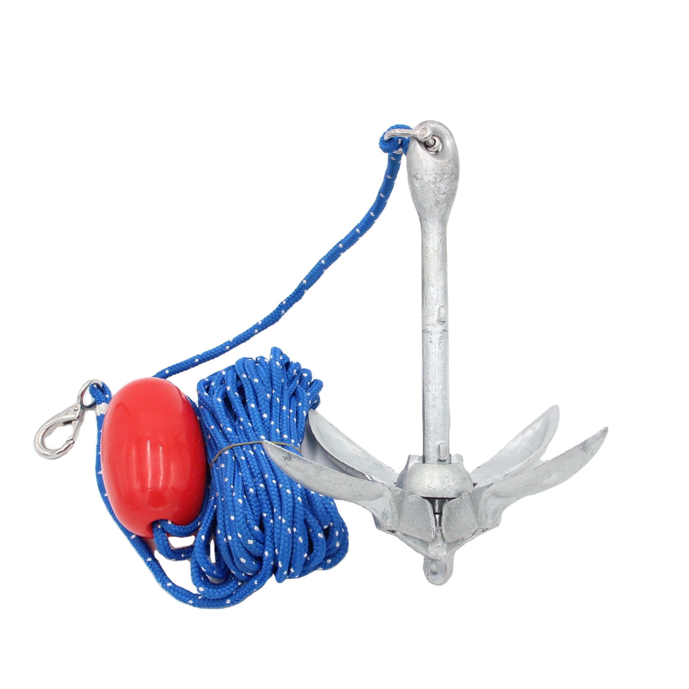 Blue Painted Folding Anchor Kit Marine Marine Yacht Mooring Wholesale ...