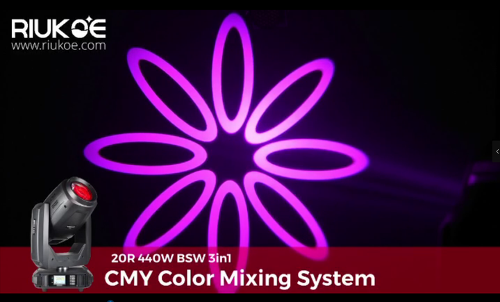 440w 20r Moving Head Light - CMY Beam Spot Wash 3in1