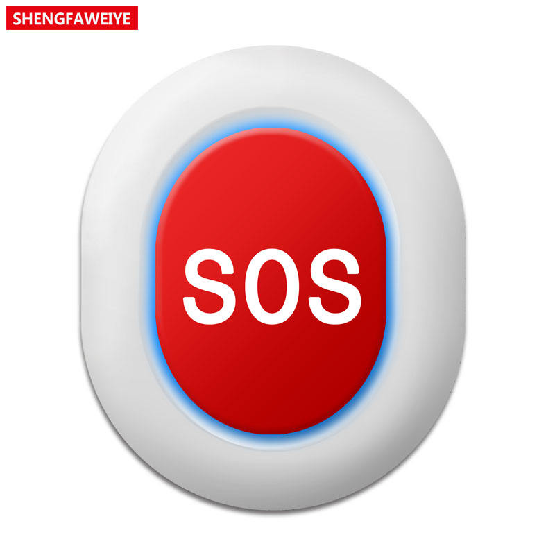 For Elderly Distress Wireless Emergency Button ABS Enclosure SOS Call ...