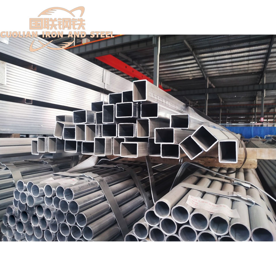 Gi Rectangular Square Tube Hollow Section Carbon Steel Pipe Galvanized ...