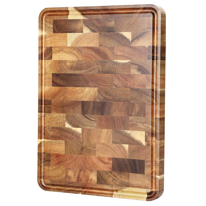 Natural Walnut End Grain Butcher Block Chopping Cutting Board with ...