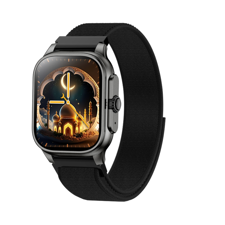 2025 M77 Muslim Smartwatch - IP67 Waterproof & AI Azan Alarm