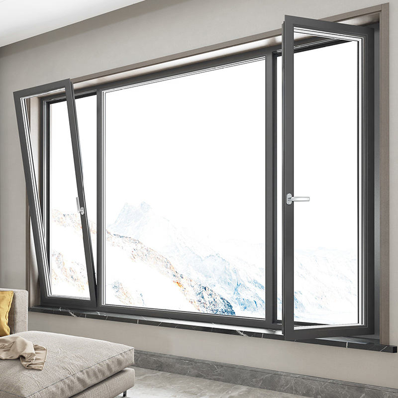 DTOP NFRC AS2047 Window with Aluminum Frame and Tempered Glass Tilt Out ...