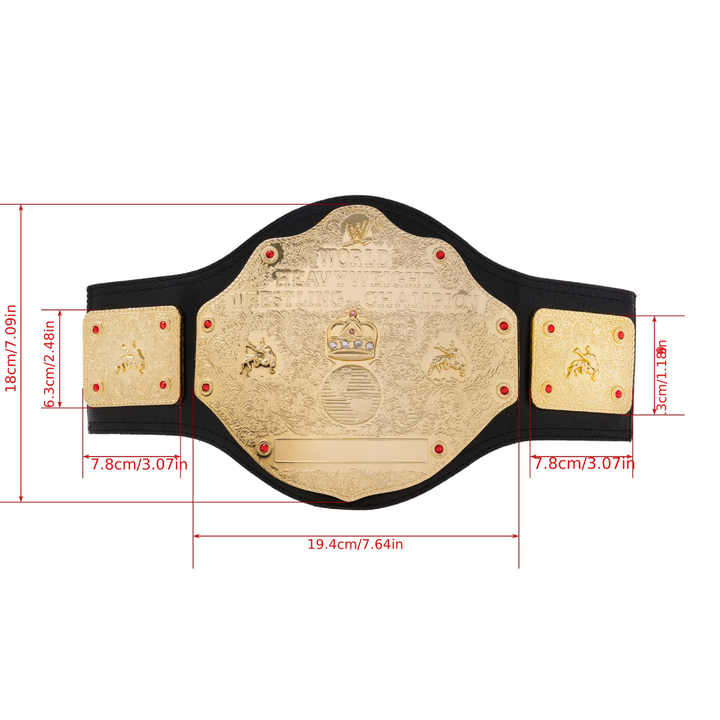 Customizable Gold Metal WWE Championship Belt Toy & Accessories - OEM