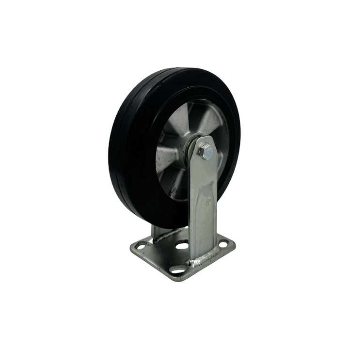 Industrial Castor Heavy Duty Solid Rubber Swivel Caster Wheels 6x2 Inch ...