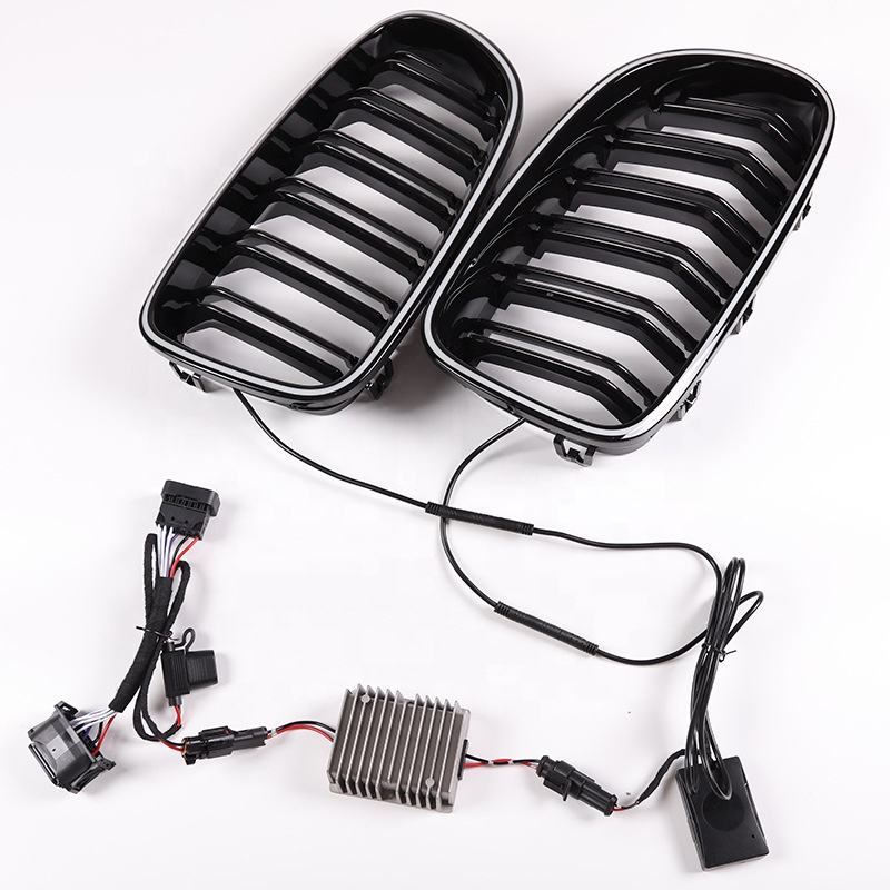 BMW F10 Front Grille - Luminous Light Glowing Double Slats