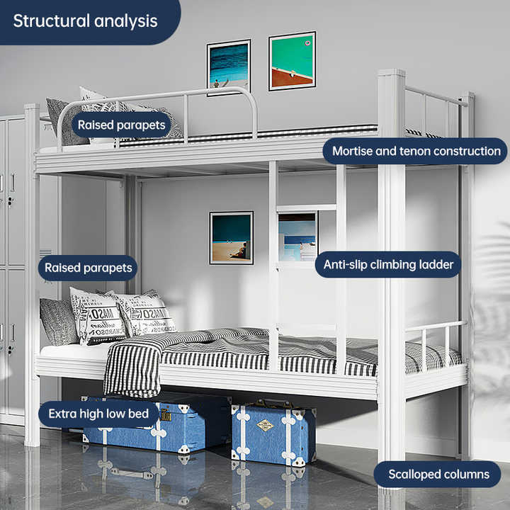 Metal Bunk Beds - Durable & Stylish Student Dorm Solutions