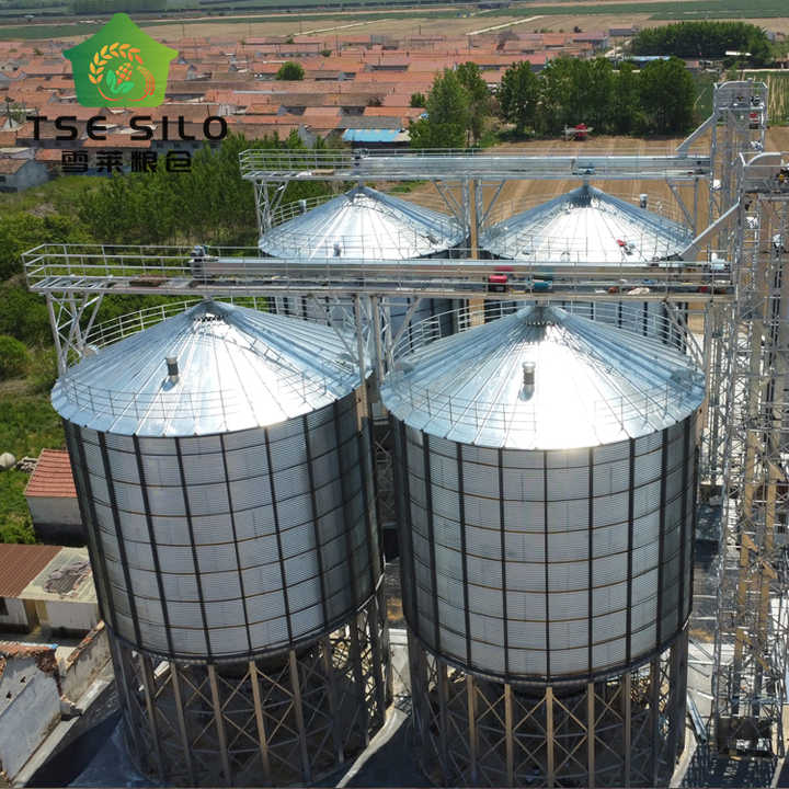 Top Quality Silos for Corn TCZK 1264T Steel Hopper Bottom Rice Bran ...