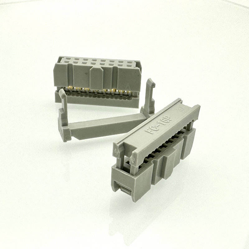 FC FPC Crimp Terminal Wire Connector 16P 26P Gray IDC Flat Cable ...
